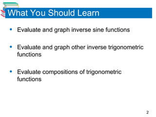 inverse trigonometric functions. inverse trigonometric functions | PPT