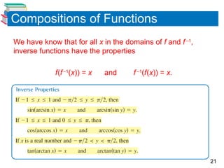 inverse trigonometric functions. inverse trigonometric functions | PPT
