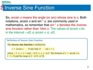 inverse trigonometric functions. inverse trigonometric functions | PPT
