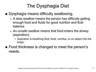 Section 4 assisting with nutrition and fluids | PPT