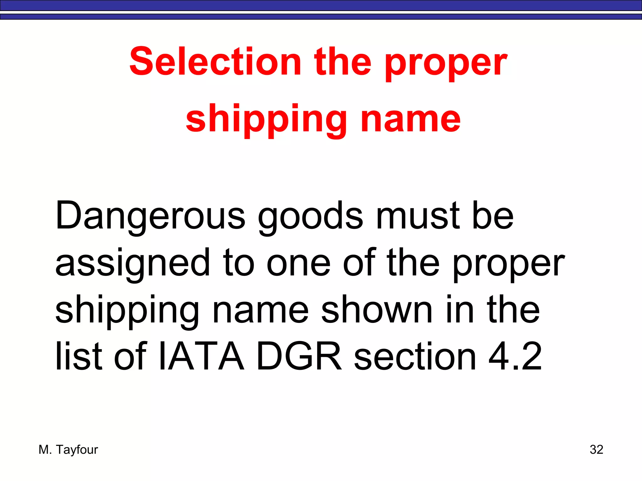Section 4 IATA Identification | PPT