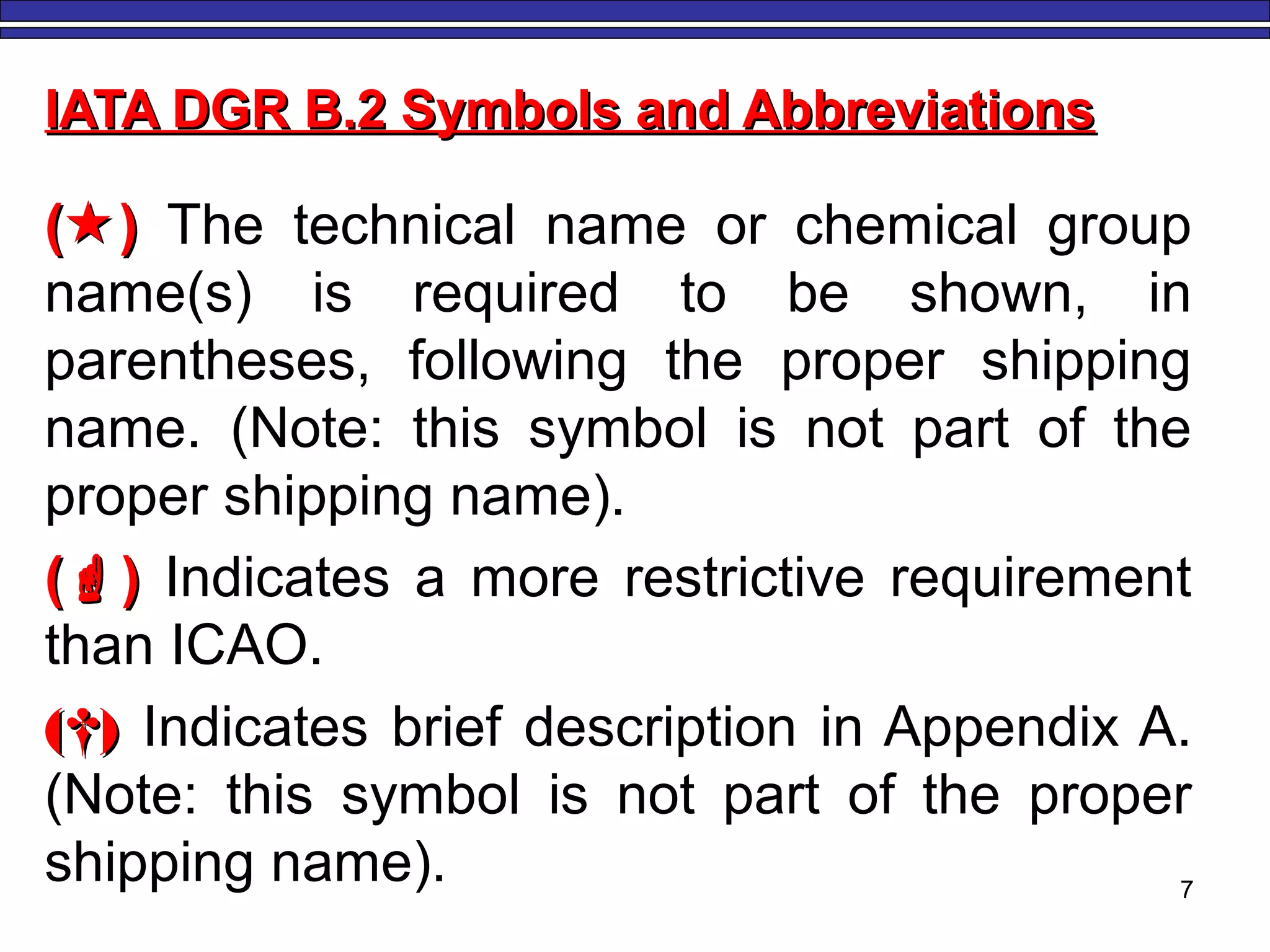 Section 4 IATA Identification | PPT