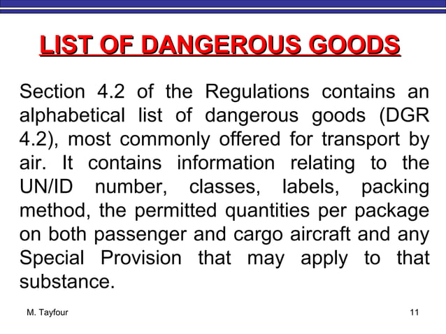 Section 4 IATA Identification | PPT | Chemistry | Science