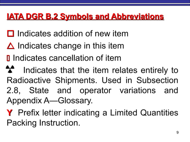 Section 4 IATA Identification | PPT | Chemistry | Science