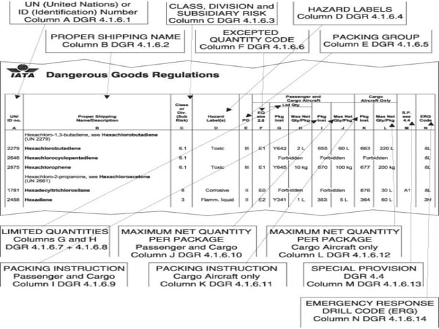 Section 4 IATA Identification