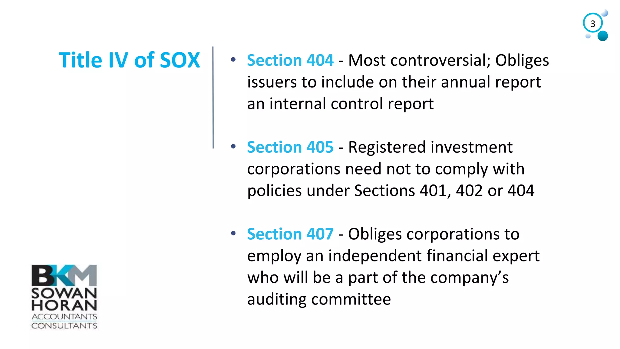 Section 404 of SOX | PPTX