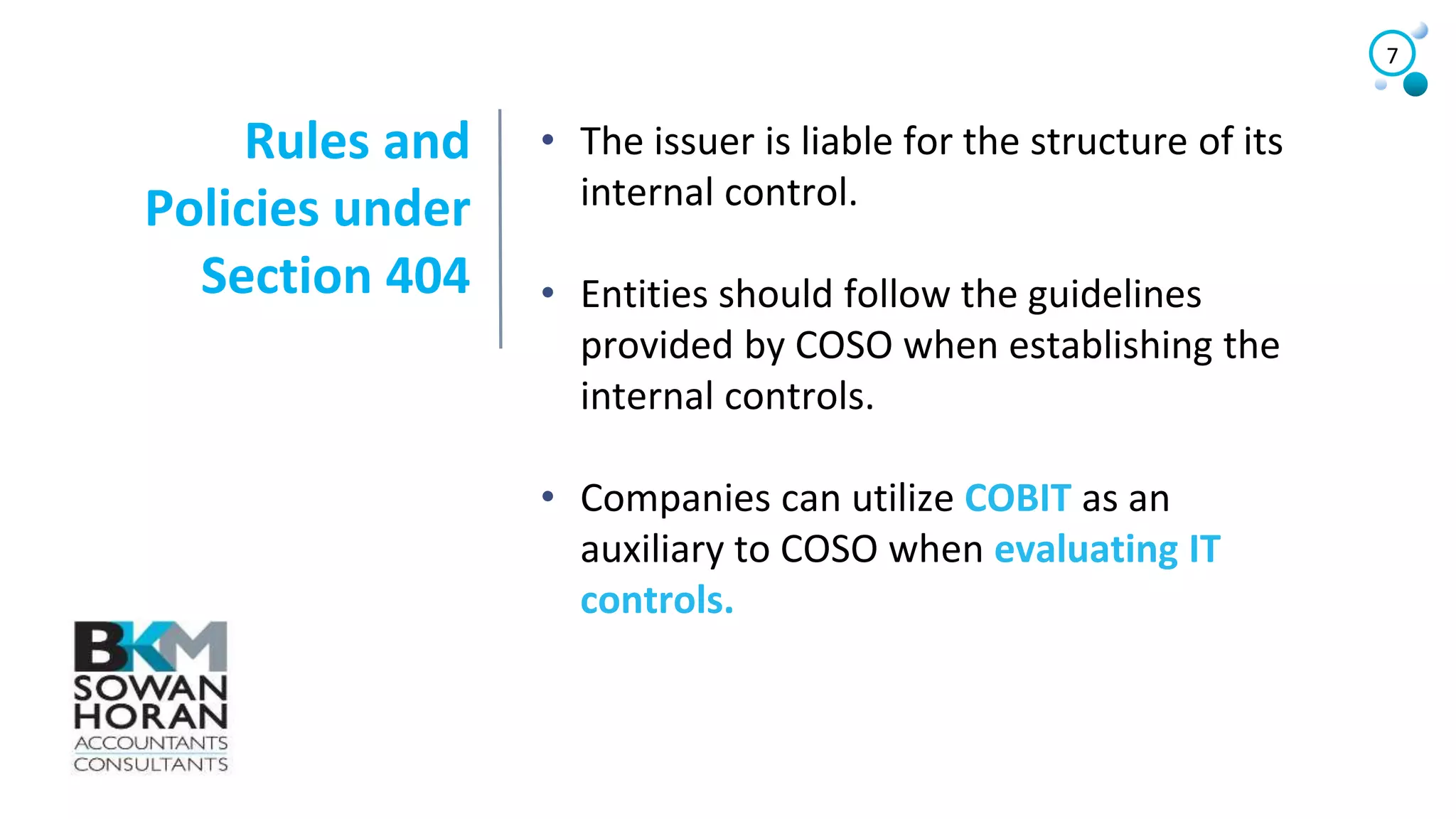 Section 404 of SOX | PPTX