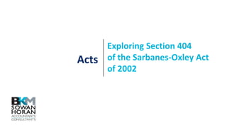 Section 404 of SOX | PPTX