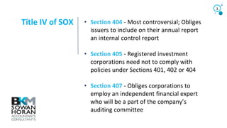 Section 404 of SOX | PPTX