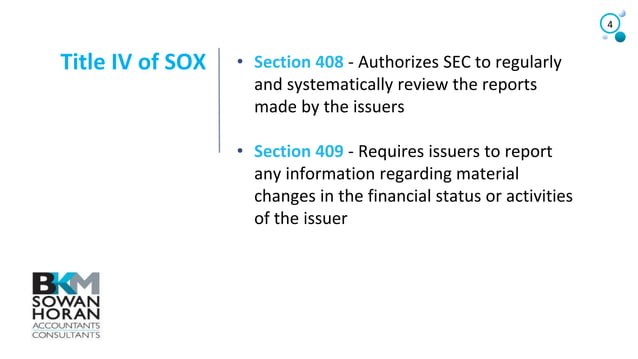 Section 404 of SOX | PPTX