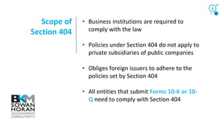 Section 404 of SOX | PPTX