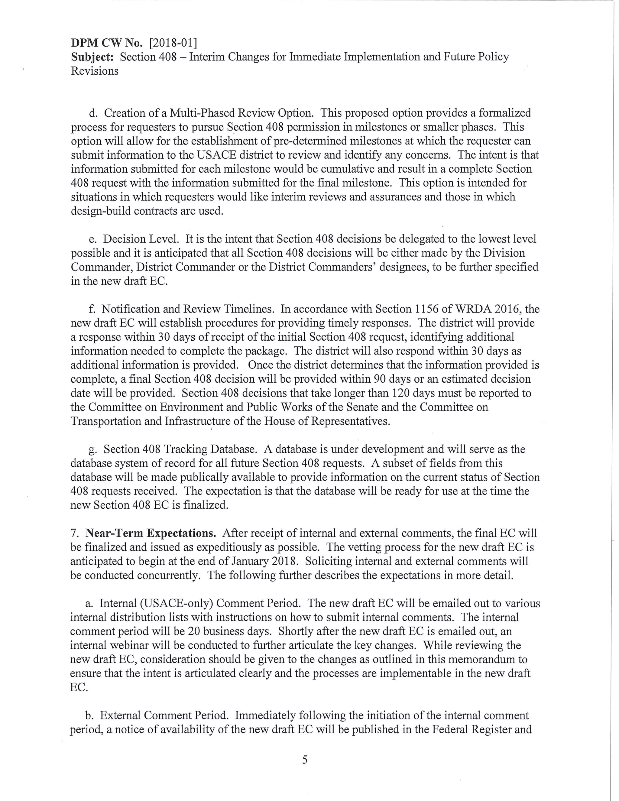 Section 408 Review | PDF