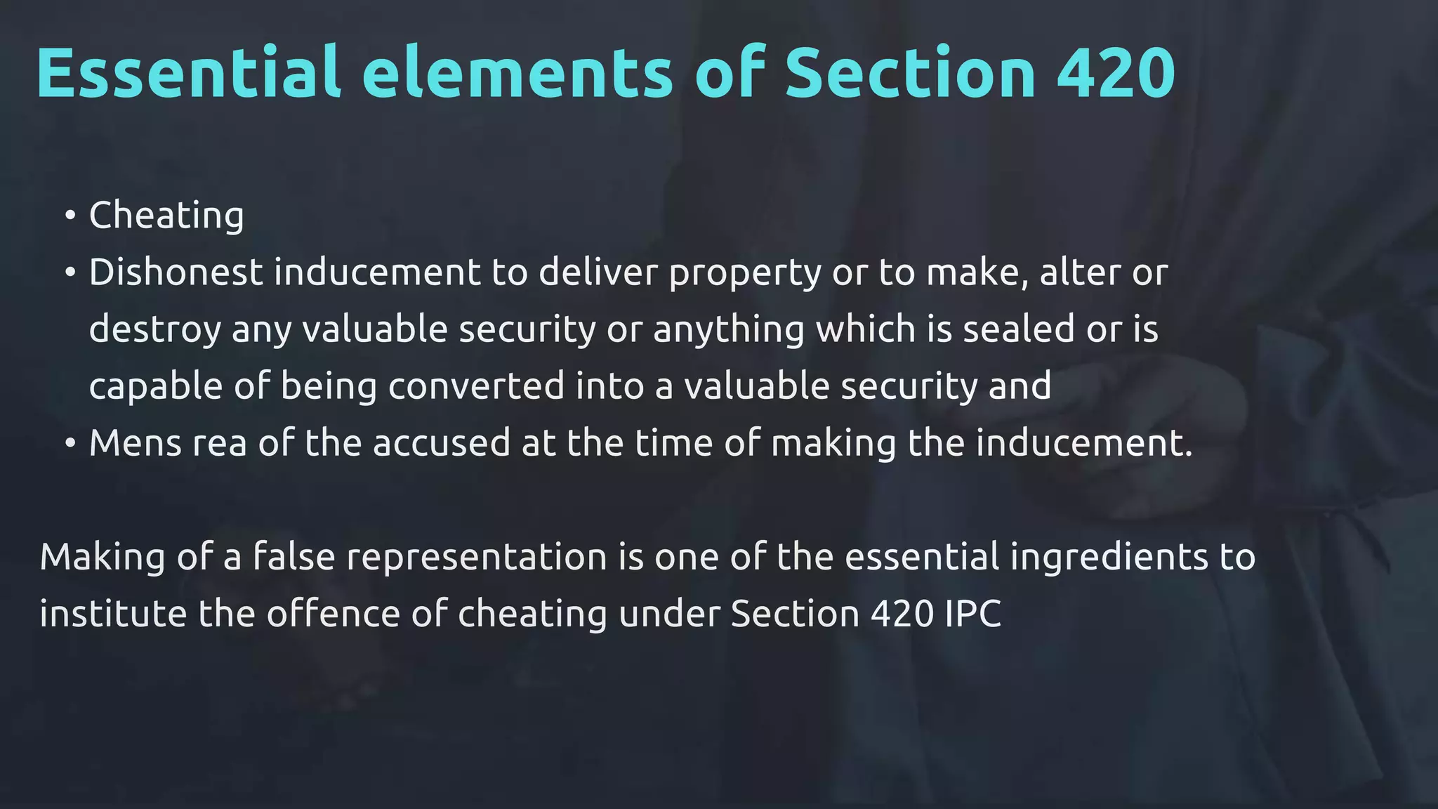 Section 420 IPC: Everything You Need To Know | PPTX