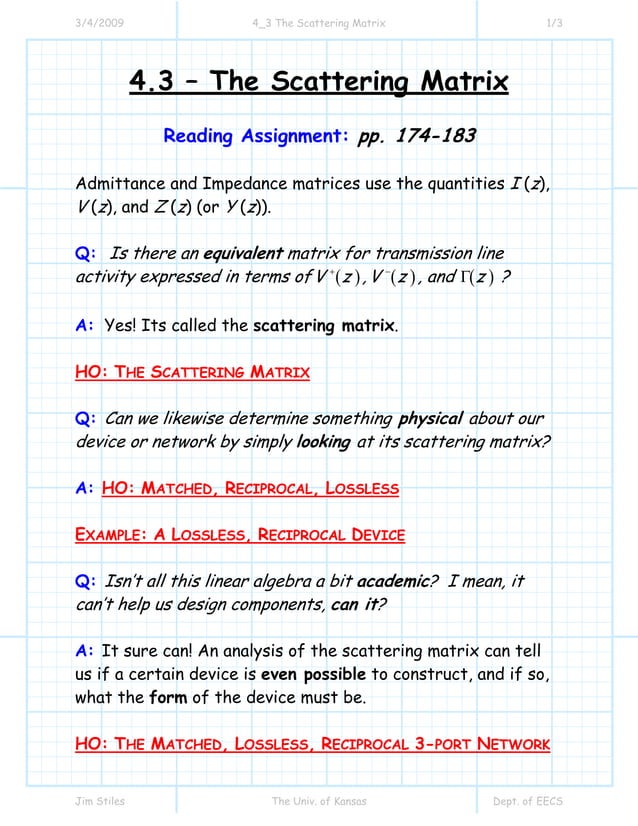 Section 4 3_the_scattering_matrix_package | PDF