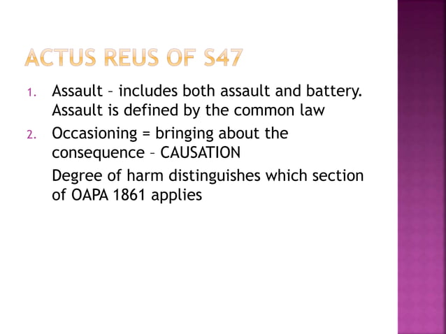 Section 47 OAPA 1861 | PPT