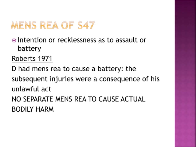 Section 47 OAPA 1861 | PPT