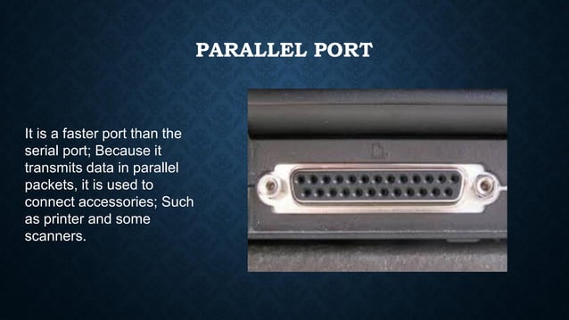 Section #4 Computer ports.pdf | Computer Peripherals | Computing