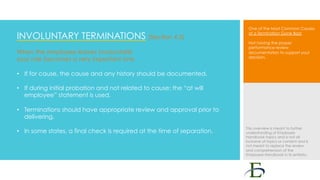 Section 4 employee status change & separation ppt | PPT