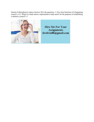 Section 4 (Introductory topics) Answer ALL the questions- 1- Give four.docx