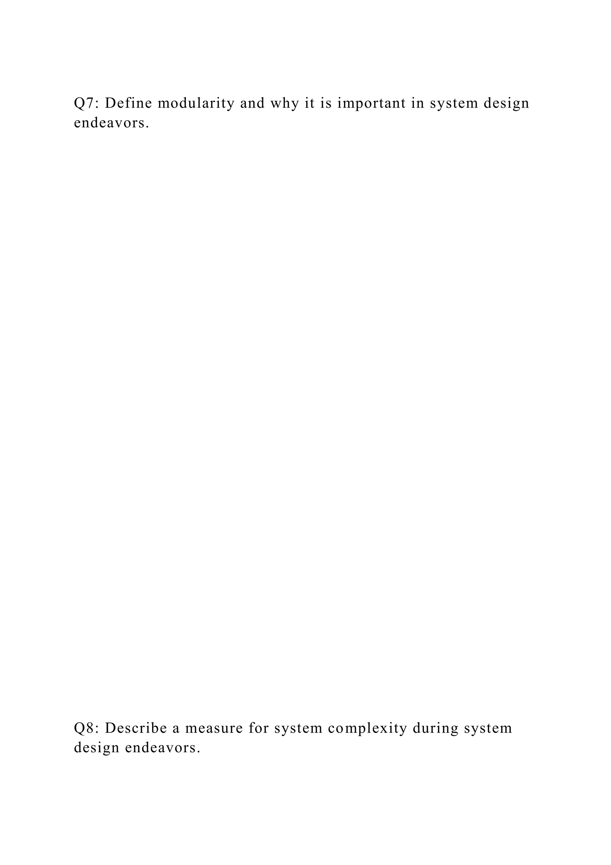 Section 4 – Modularity and ComplexitySystem Engineering Design.docx