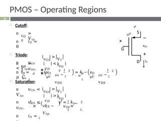 Introduction to Metal Oxide Semiconductor Field effect Transistor | PPTX