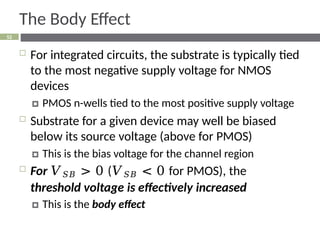 Introduction to Metal Oxide Semiconductor Field effect Transistor | PPTX