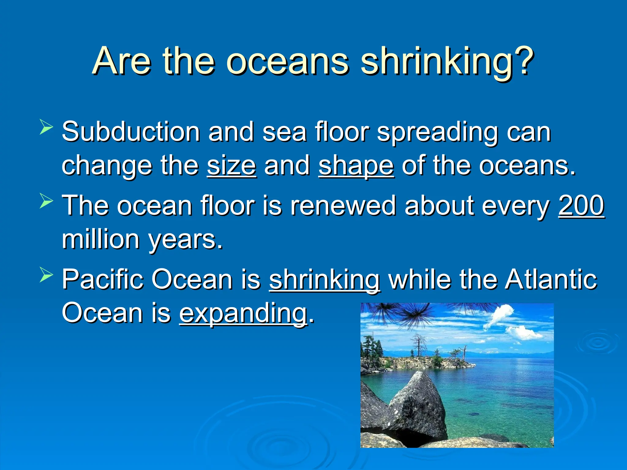 Section 4 Notes Plate Tectonics and Seafloor Spreading | PPT
