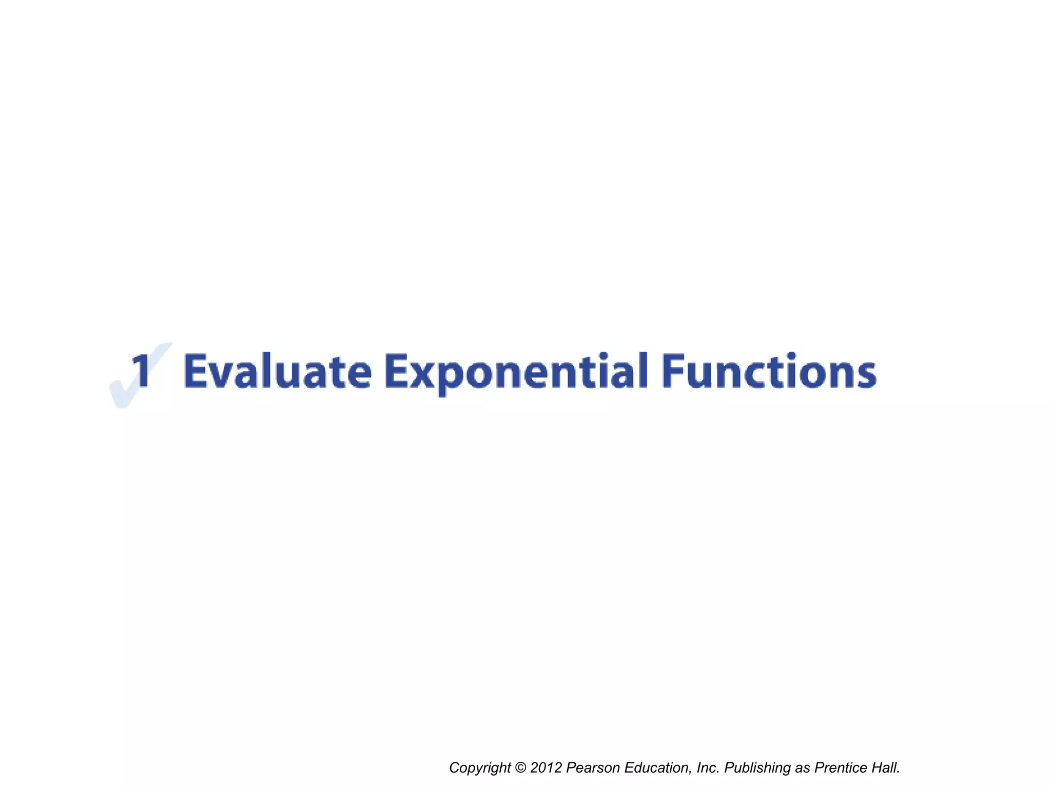 Section 5 3 Exponential Functions Ppt