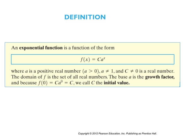 Section 5 3 Exponential Functions Ppt