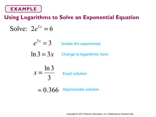 Section 5.4 logarithmic functions | PPT | Free Download