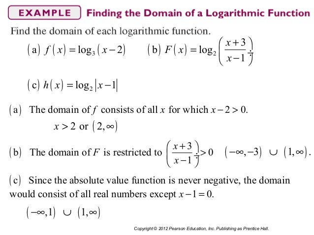 Section 5.4 logarithmic functions