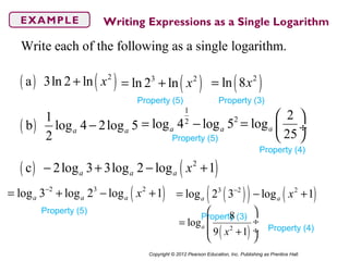 Section 5.5 properties of logarithms | PPT
