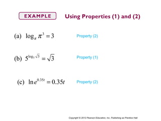 Section 5.5 properties of logarithms | PPT
