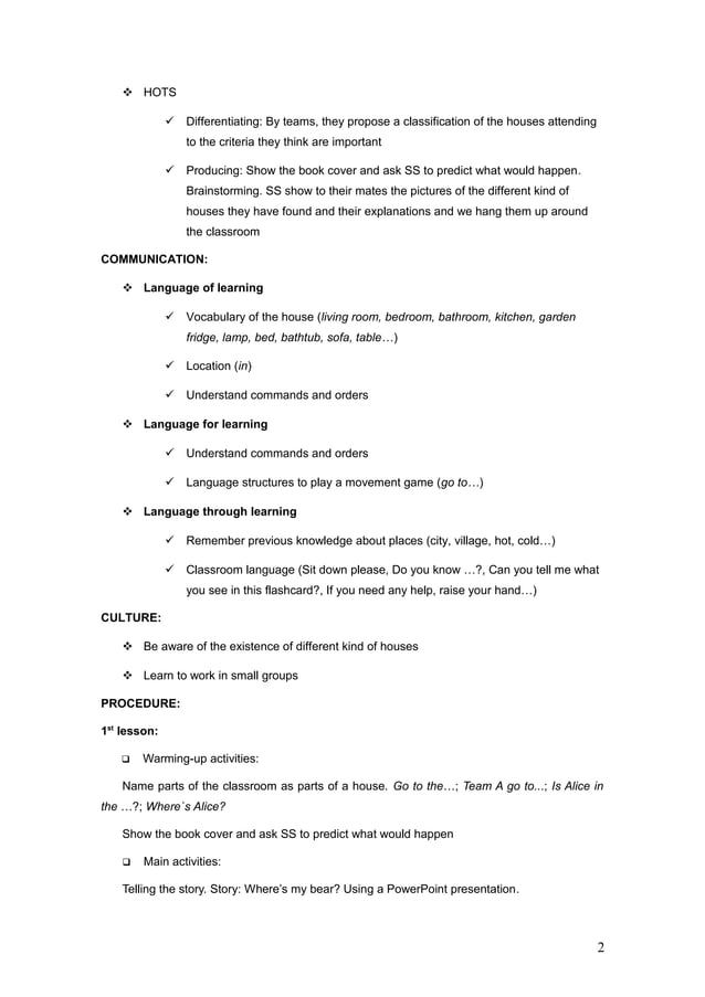 Section5.lesson plan clil | PDF