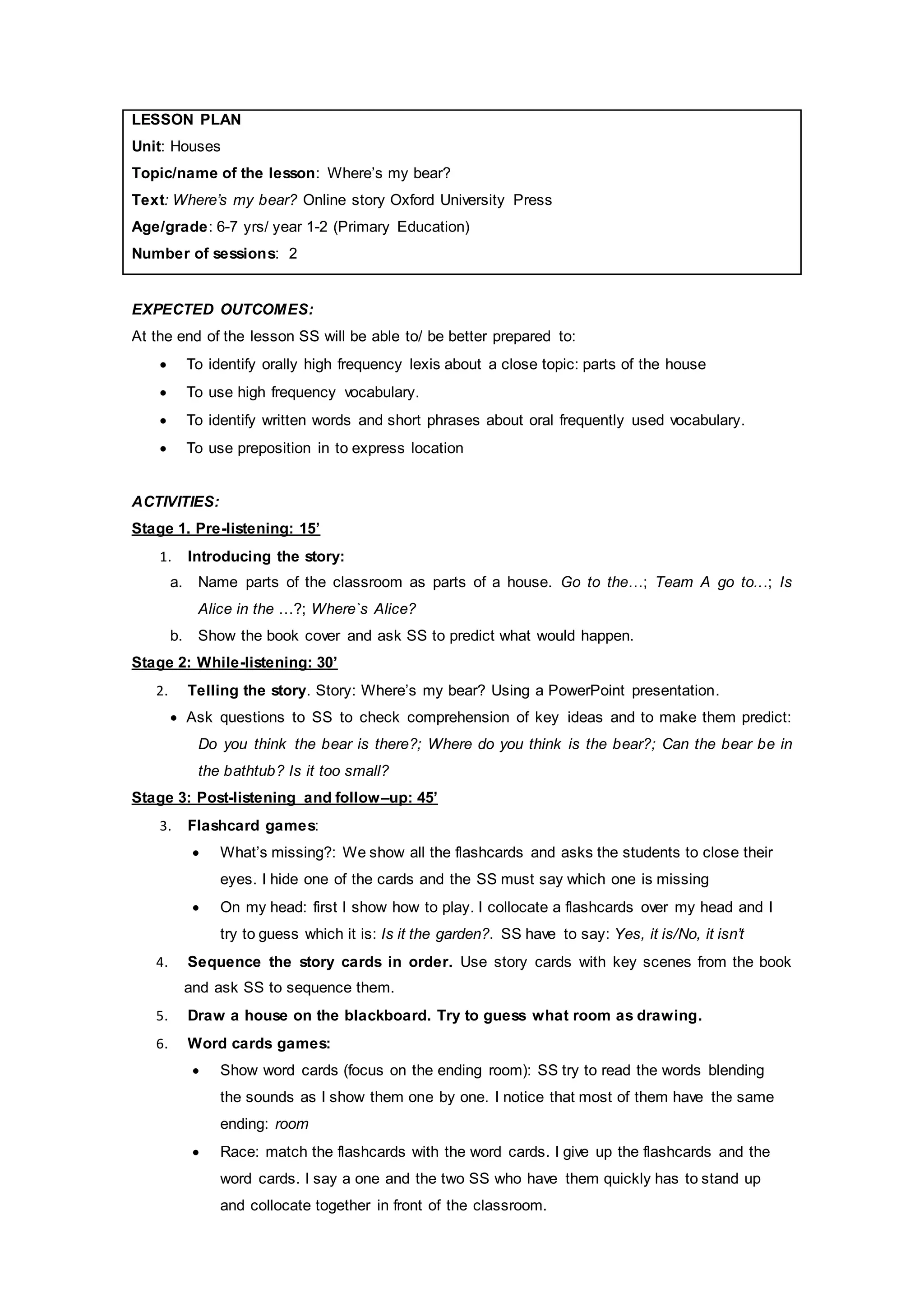 Section5.lesson plan efl | DOCX