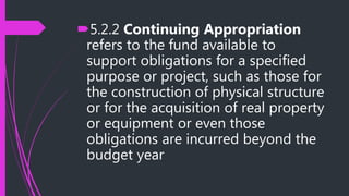 Section 5. expenditures and disbursement | PPTX