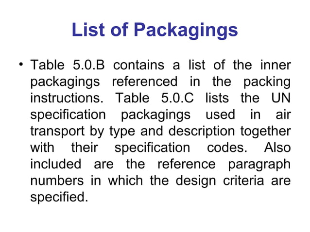 Section 5 Packaging | PPT | Logistics | Business
