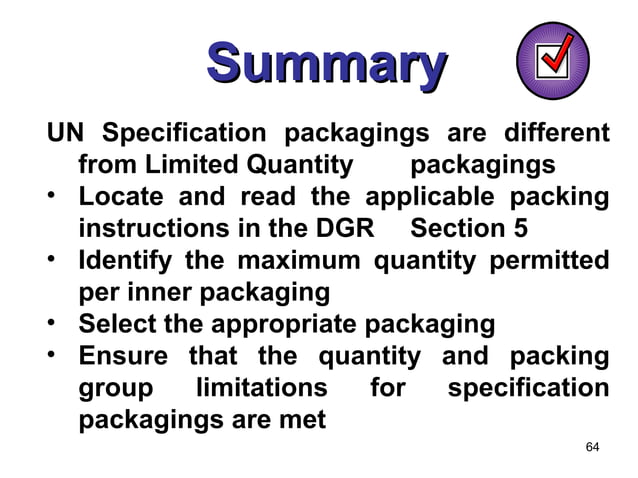 Section 5 Packaging | PPT | Logistics | Business