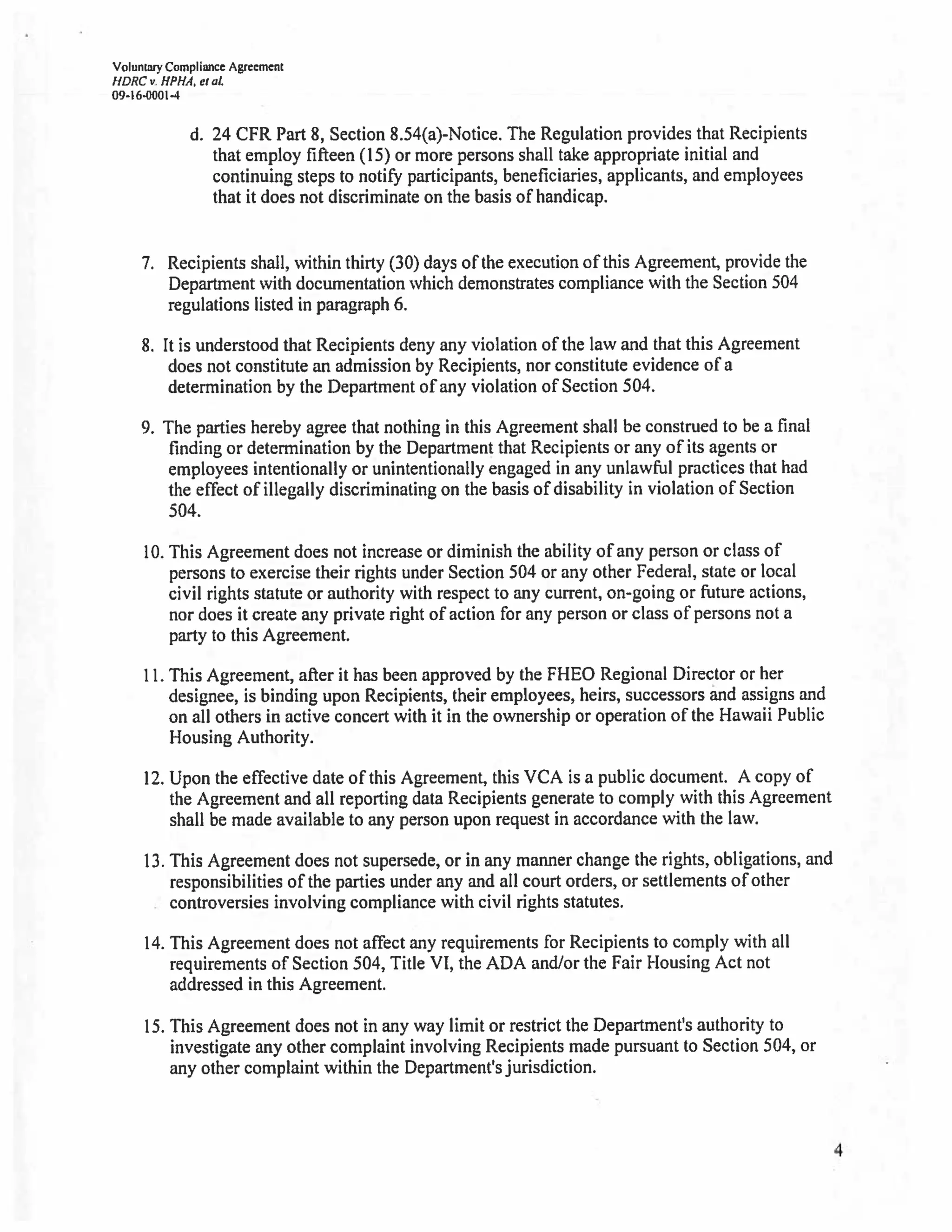 Section 504 HUD letter | PDF
