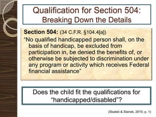 Section 504 Presentation.Final | PPT