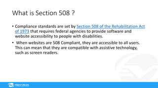 Section 508 compliance | PPT