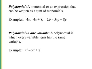 # Introduction to polynomial class 10th # | PPT