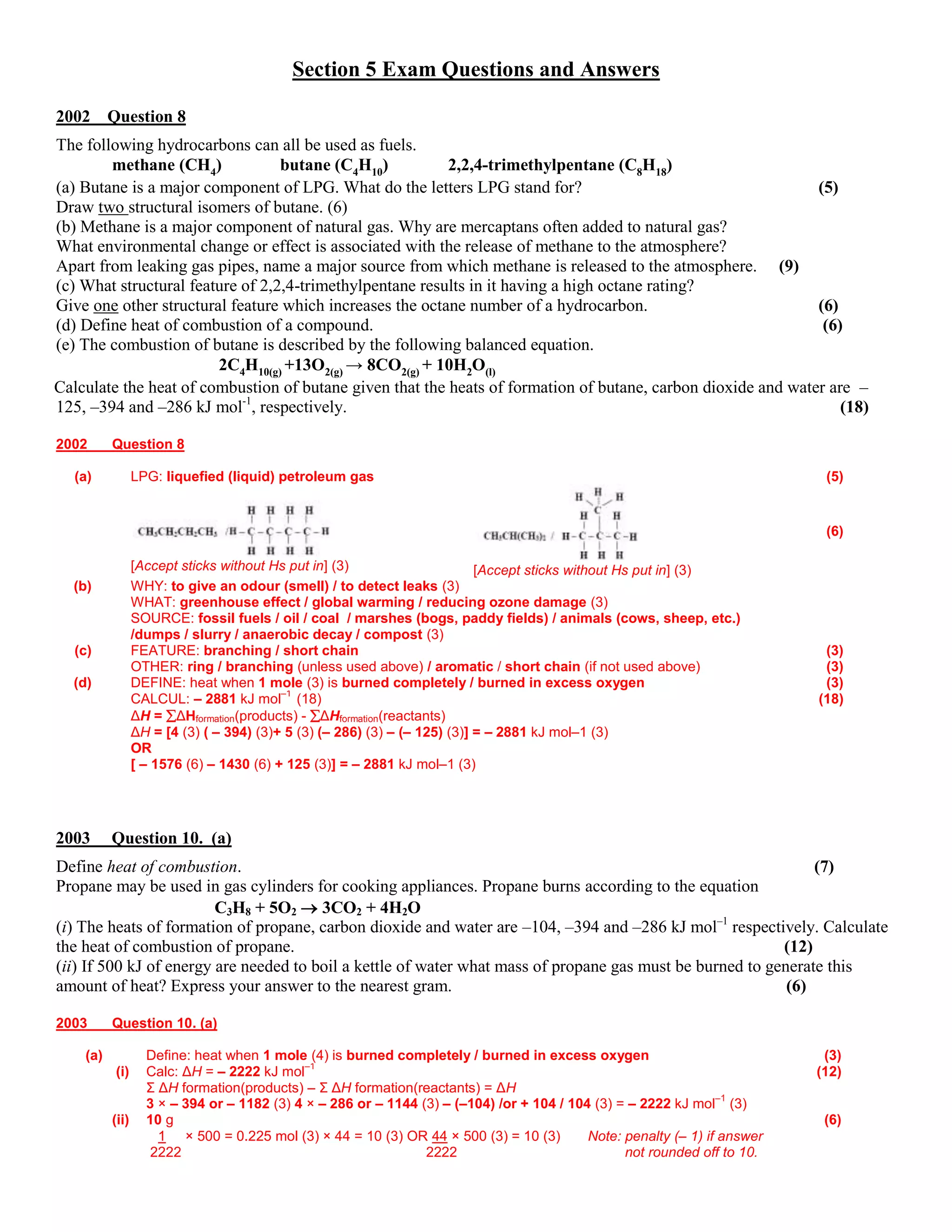 Section 5 exam questions and answers | DOCX