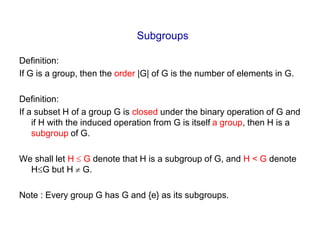 SECTION 5 subgroups.ppthhjji90097654323321 | PPT