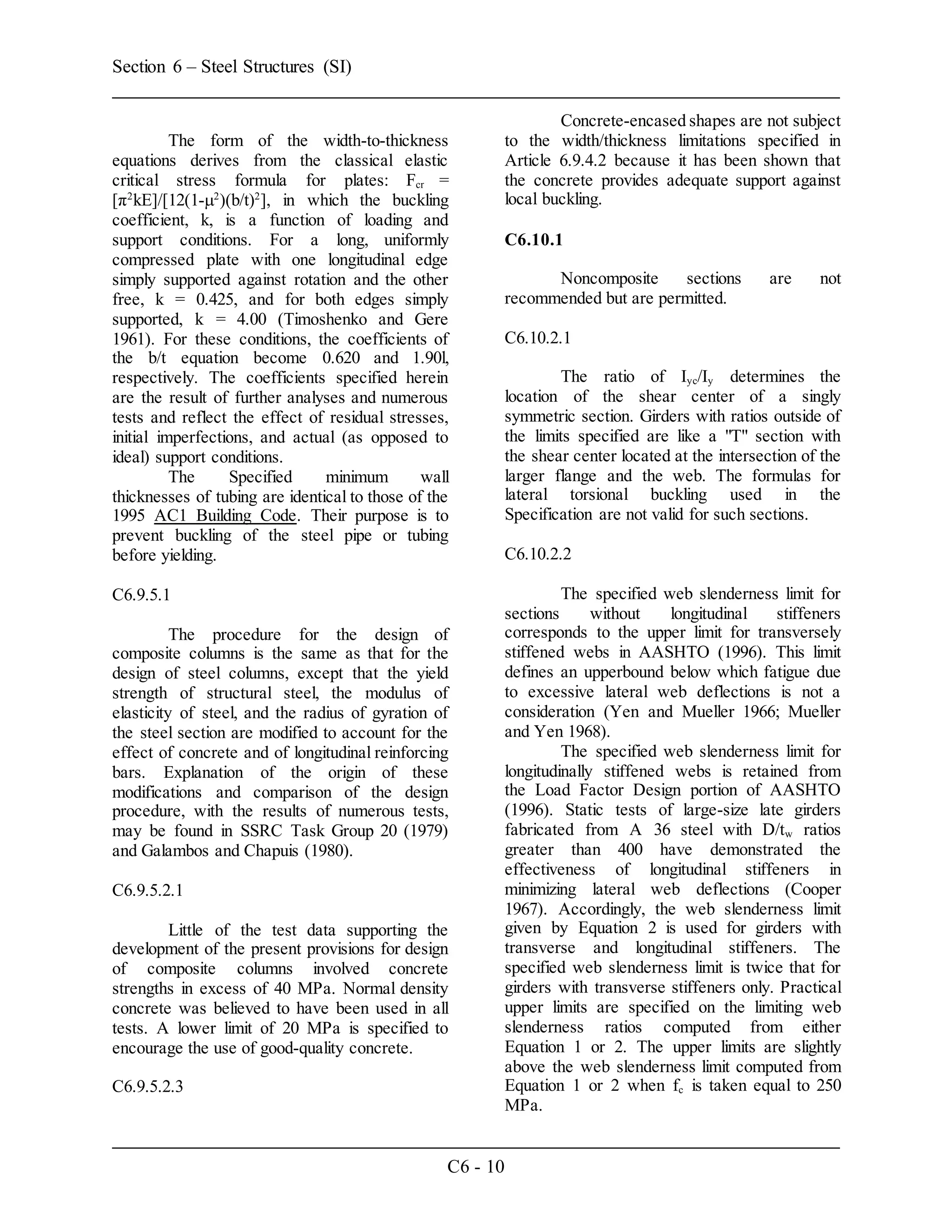 Section 6 .steel nscp commentary | DOC
