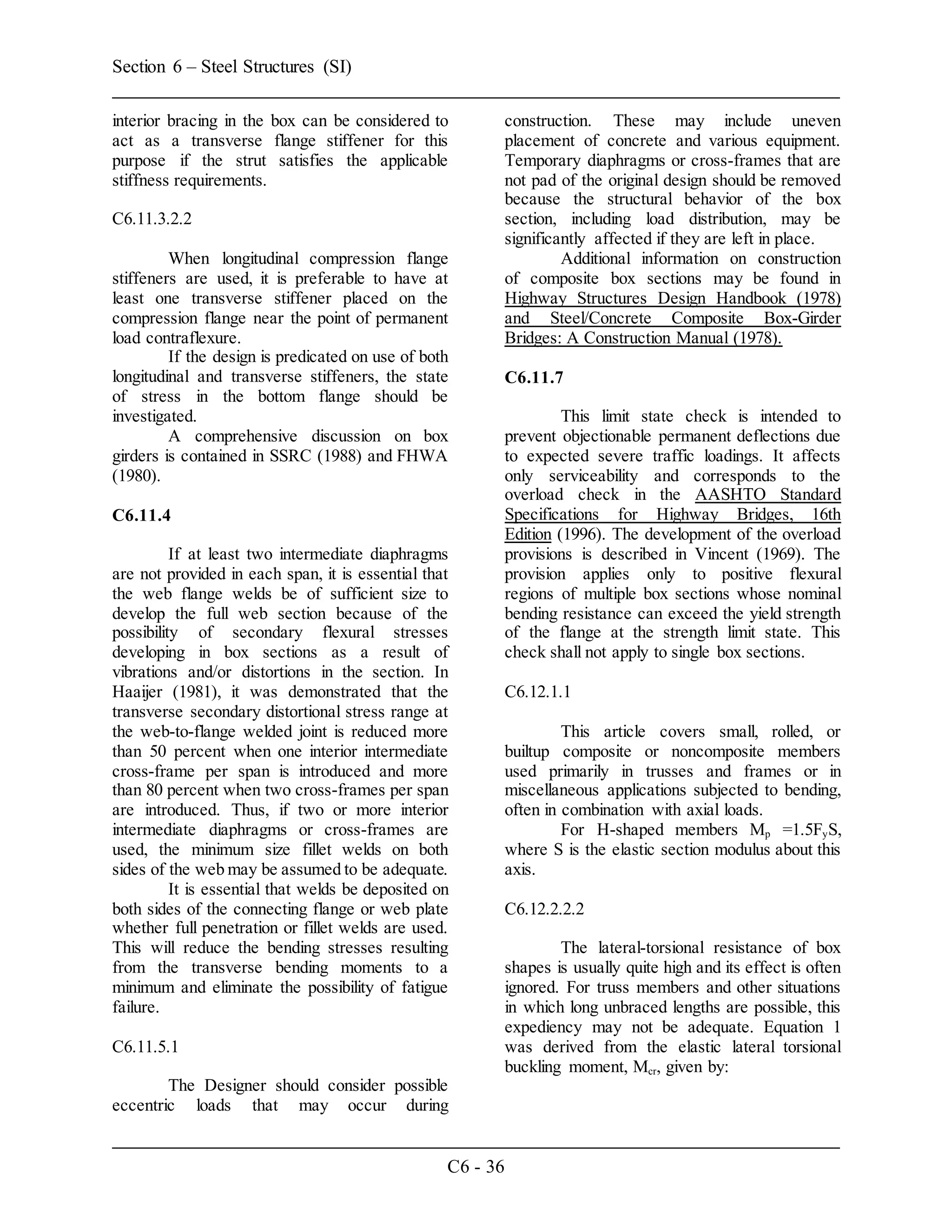 Section 6 .steel nscp commentary | DOC