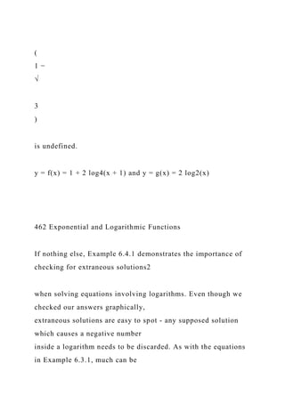 Section 6.4 Logarithmic Equations and Inequalities, from Coll.docx