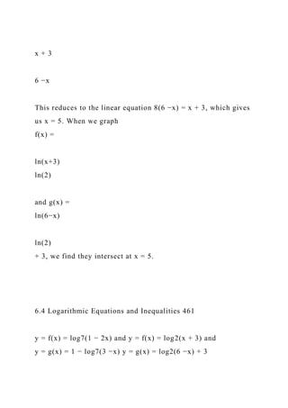 Section 6.4 Logarithmic Equations and Inequalities, from Coll.docx