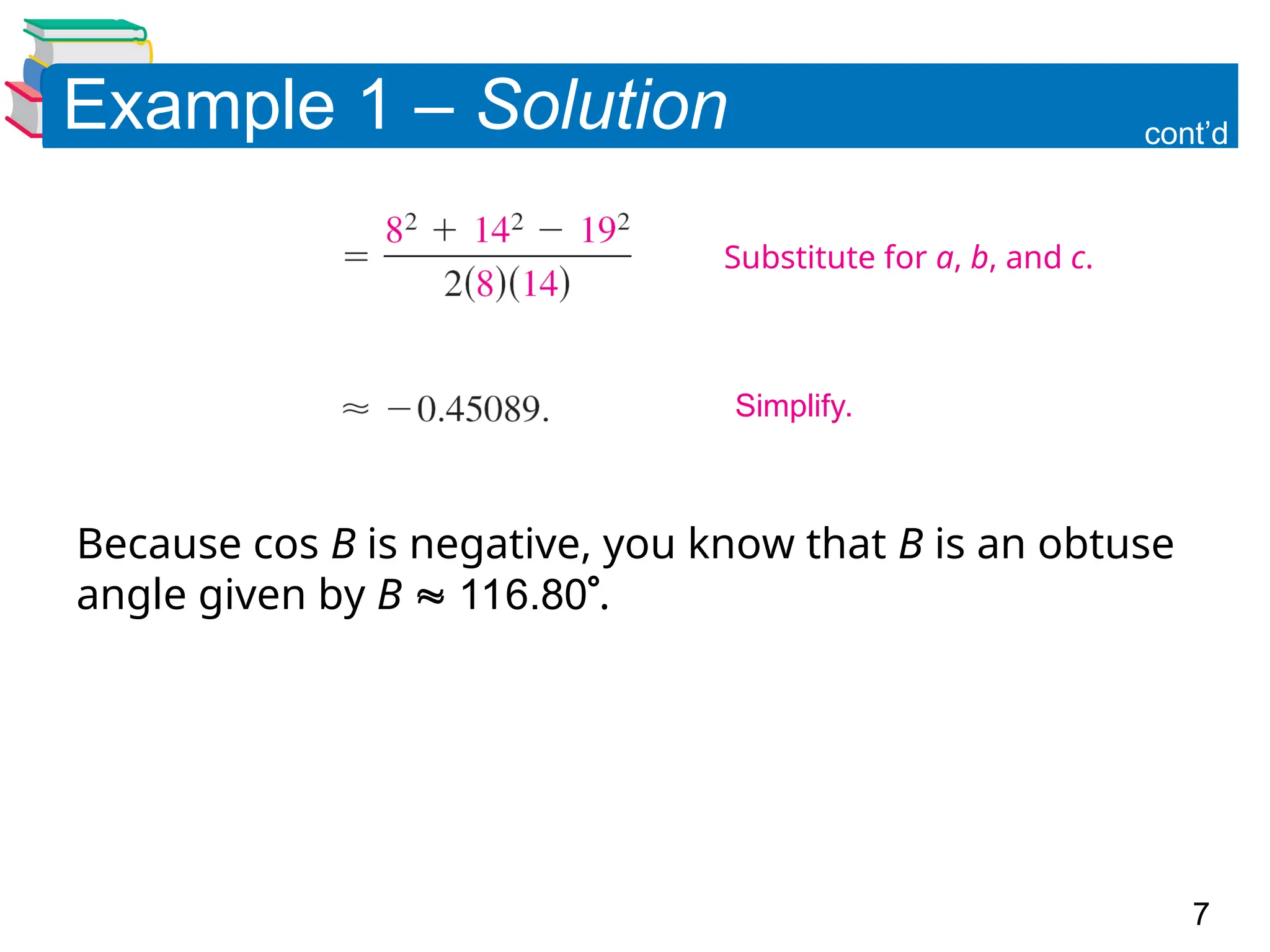 Power point presentation about the law of cosine | PPT
