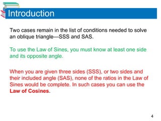 Power point presentation about the law of cosine | PPT